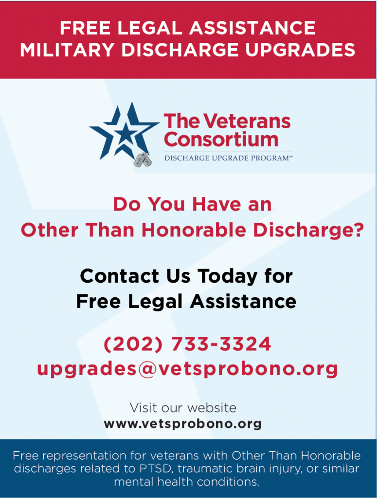 Free Legal Assistance - Military Discharge Upgrades