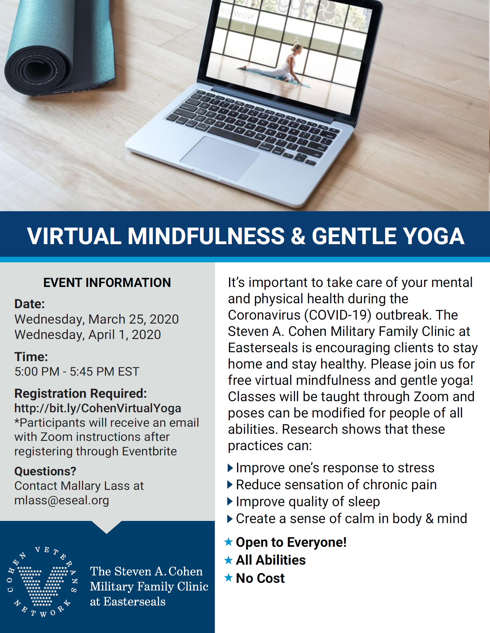 Virtual Mindfulness & Gentle Yoga